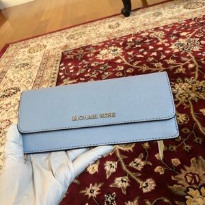Michael Kors | Bags | Authentic Michael Kors Flat Carry All Wallet ...
